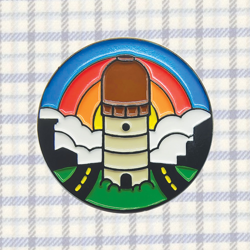Water Tower Enamel Pin | Fine Objects